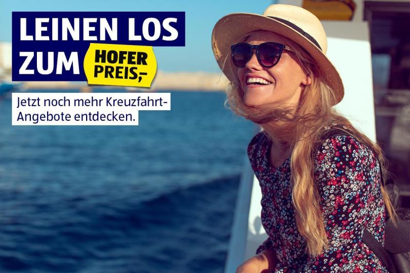 HOFER REISEN | Günstig buchen. | Da bin ich mir sicher.